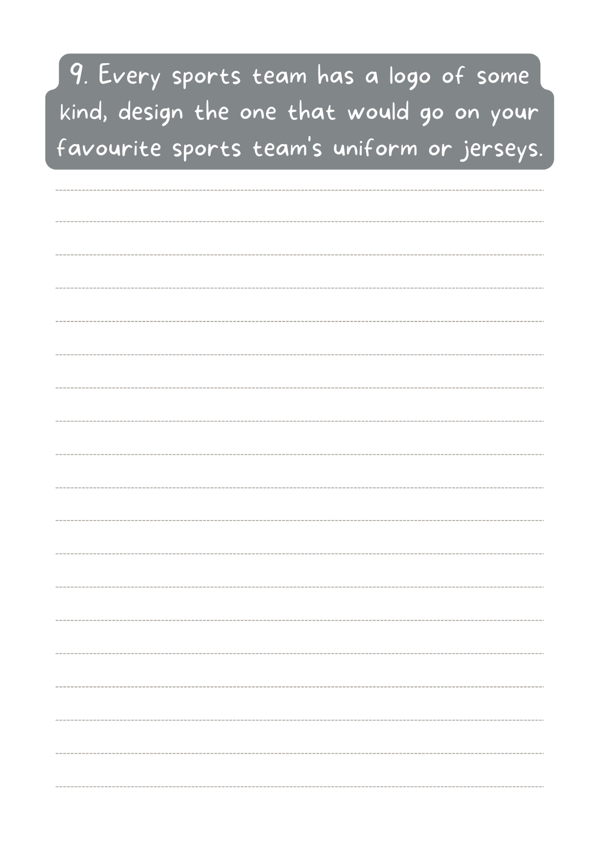 Sports Writing Prompts - Instant Download – Geek School Tutoring