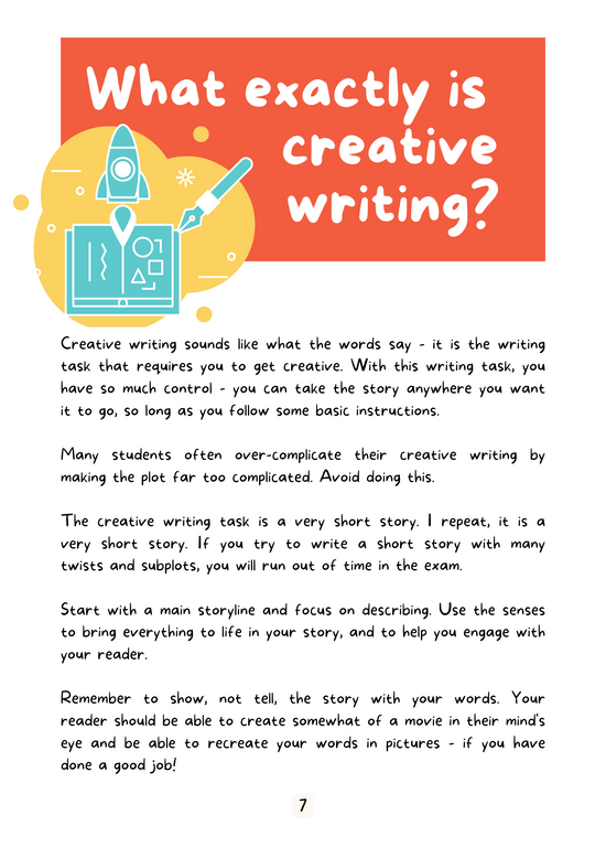 Short Story Starter Prompts Workbook - WireBound Book – Geek School ...